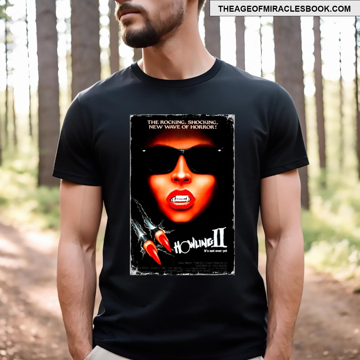 The Howling 2 Horror Movie Worn Vhs Style T-shirt