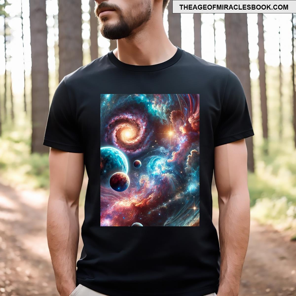 Galactic Wonders - Cosmic Space Art T-shirt