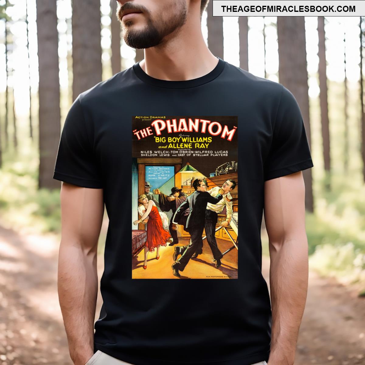 The Phantom 1931 Vintage Horror Film Design T-shirt