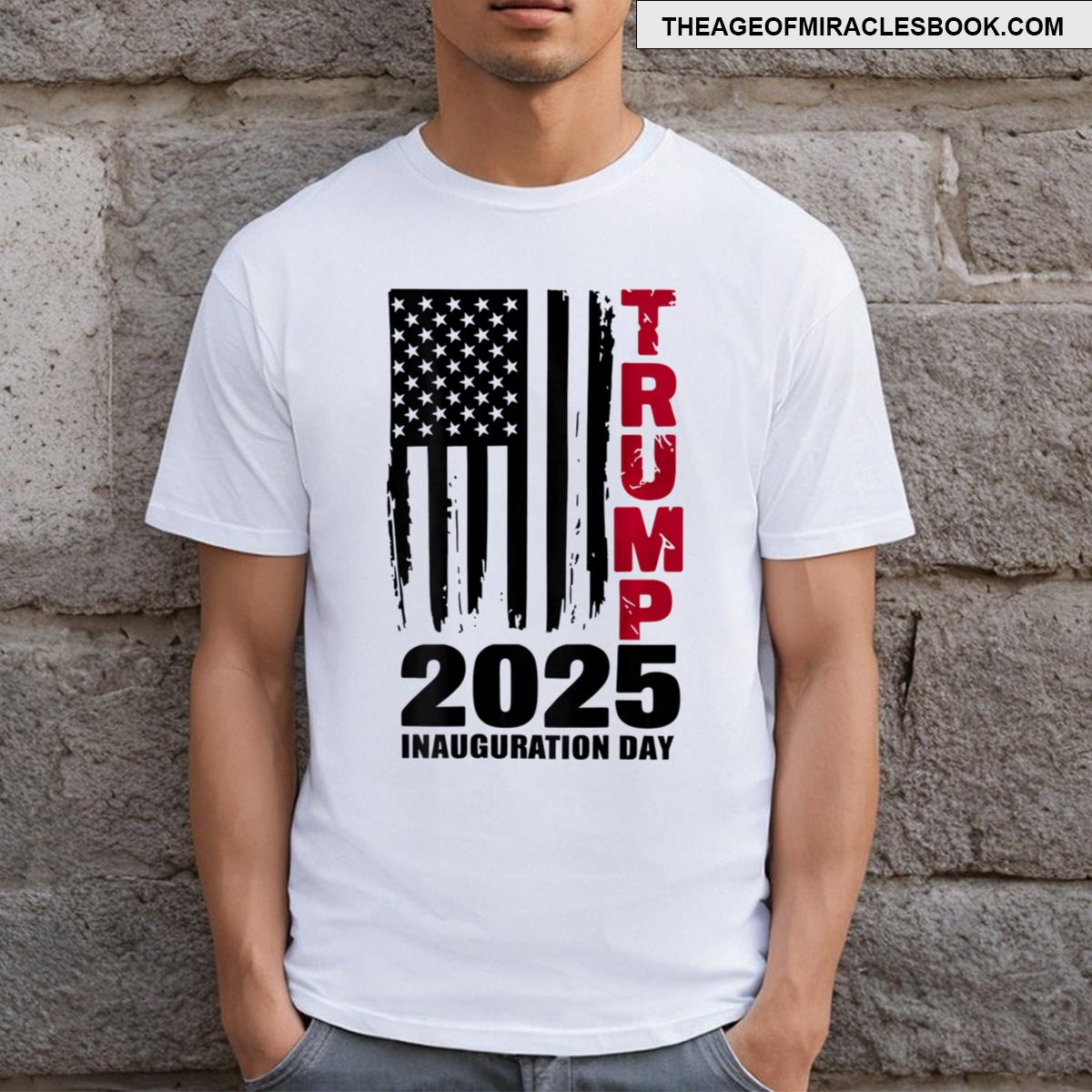 President Donald Trump Inauguration Day 2025 Us Flag Vinatge T-shirt