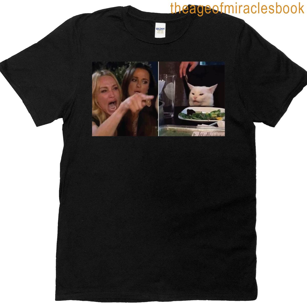 Woman Yelling At Cat Meme T-shirt