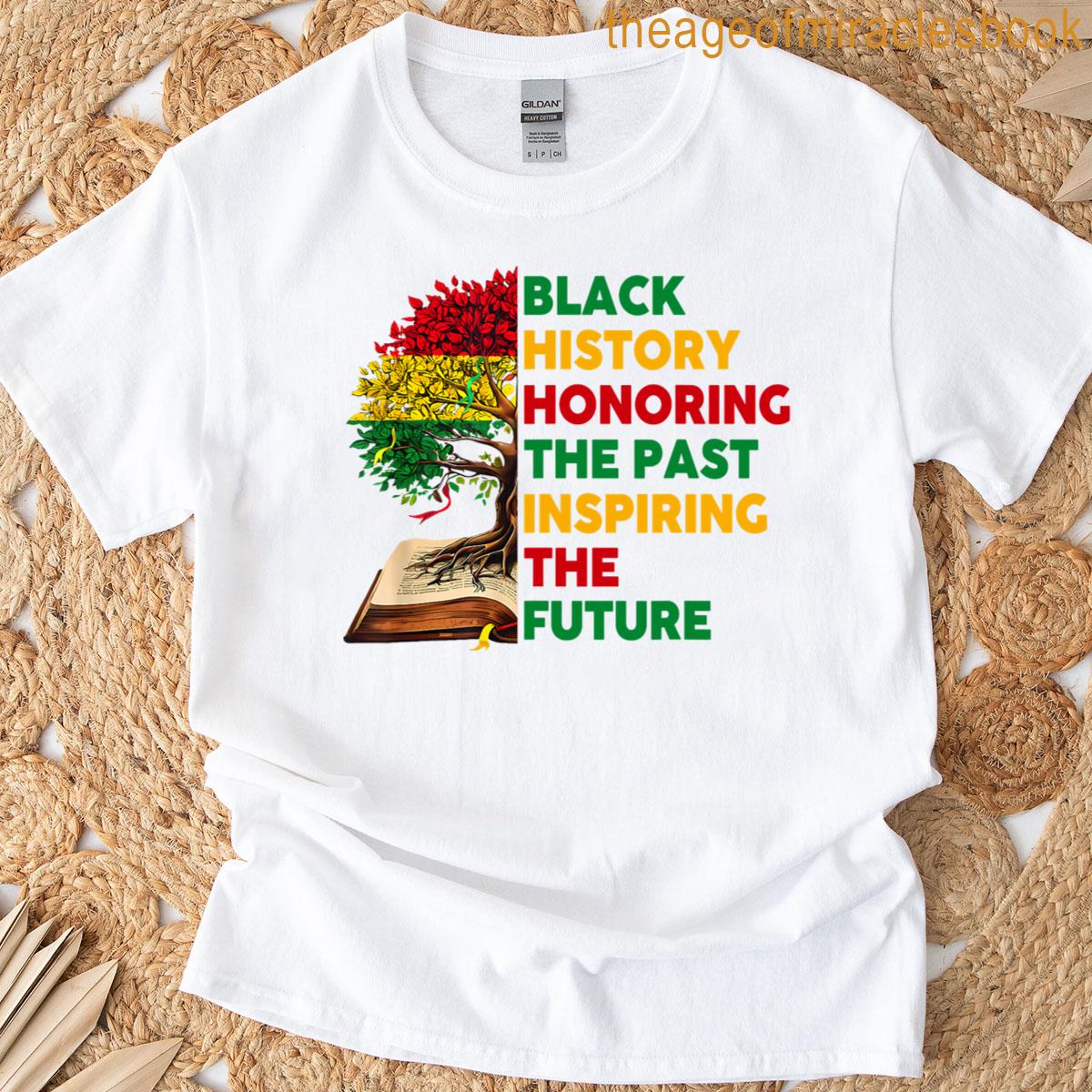 Honoring Past Inspiring Future Men Black History Month T-shirt