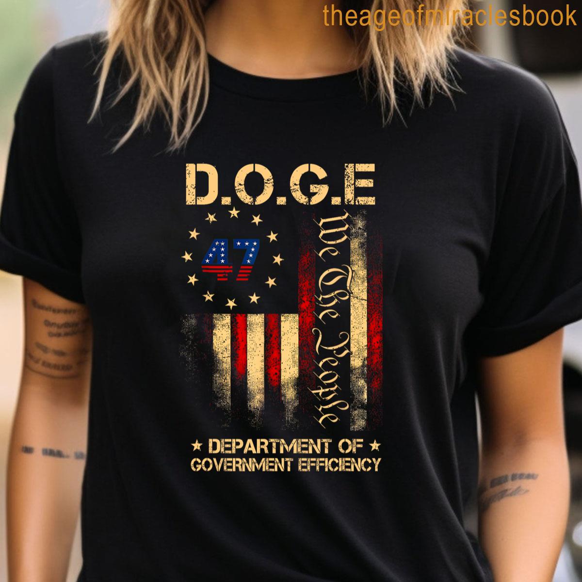 Doge Doge Department Of Government Efficiency Mens T-shirt