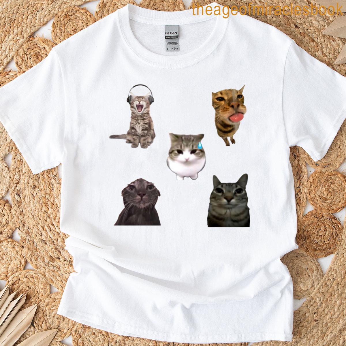 Silly Kitties Sticker Pack 3 T-shirt