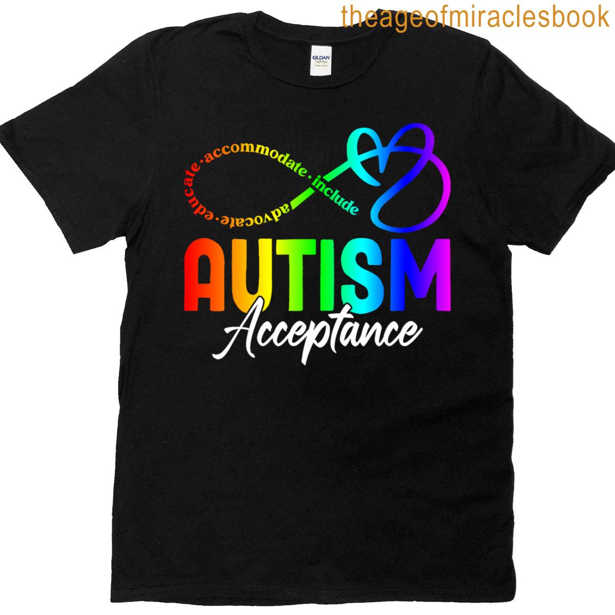 Autism Awareness Acceptance Infinity Symbol Men T-shirt