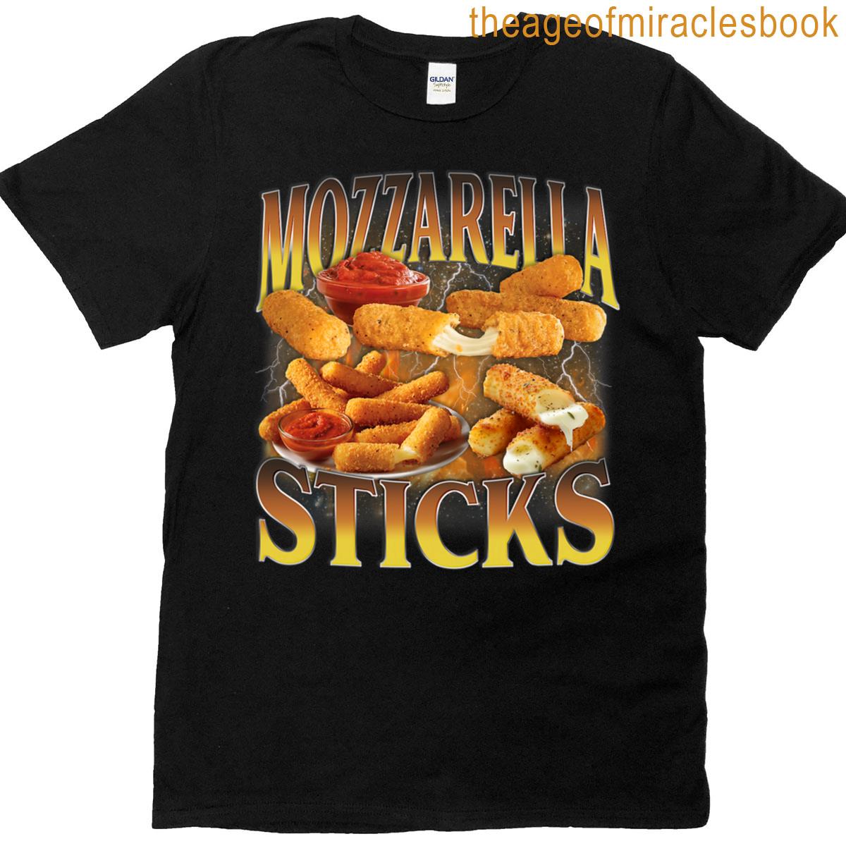 Mozzarella Cheese Stick Gen Z Humor Funny Cheese Sticks Meme T-shirt