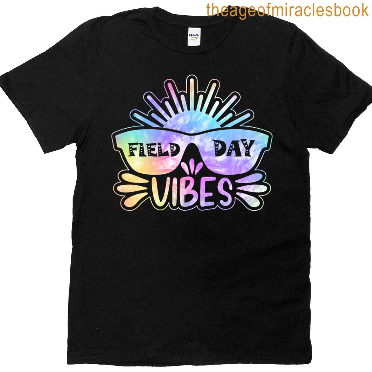 Tie Dye Field Day Vibess Teacher Kids Field Day 2025 T-shirt