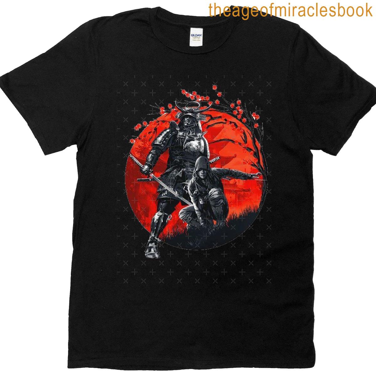 Samurai Shinobi Warriors - Feudal Japan Art T-shirt