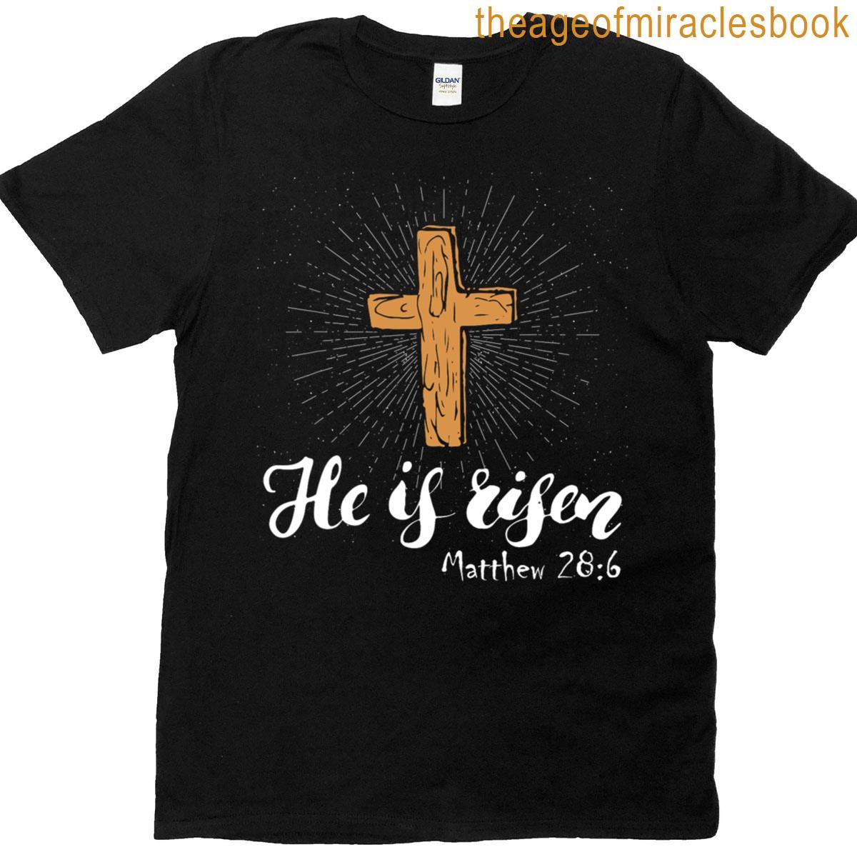 He Is Risen Jesus Easter Christian T-shirt