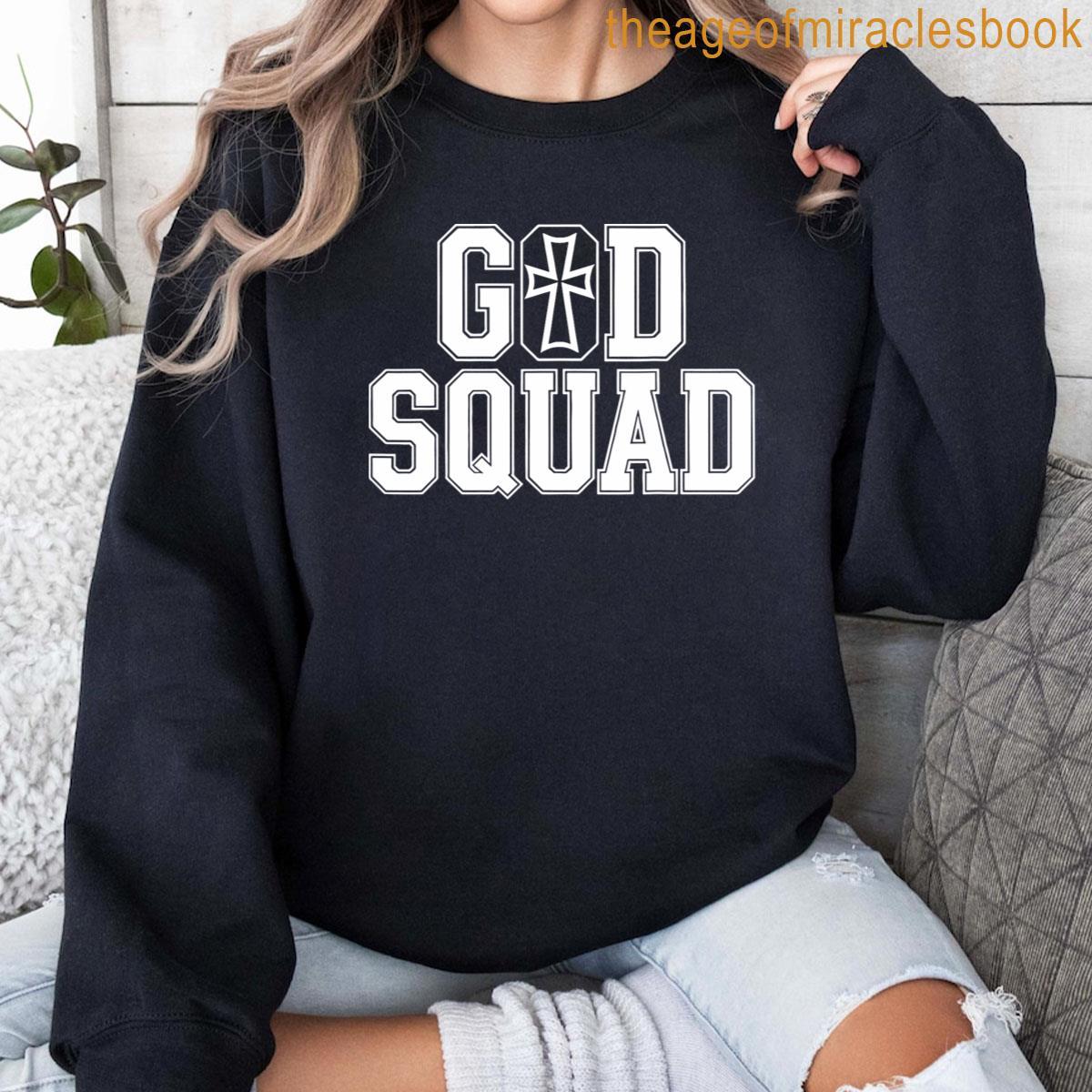Jesus Christian God Squad Quotes For Men Religious T-shirt