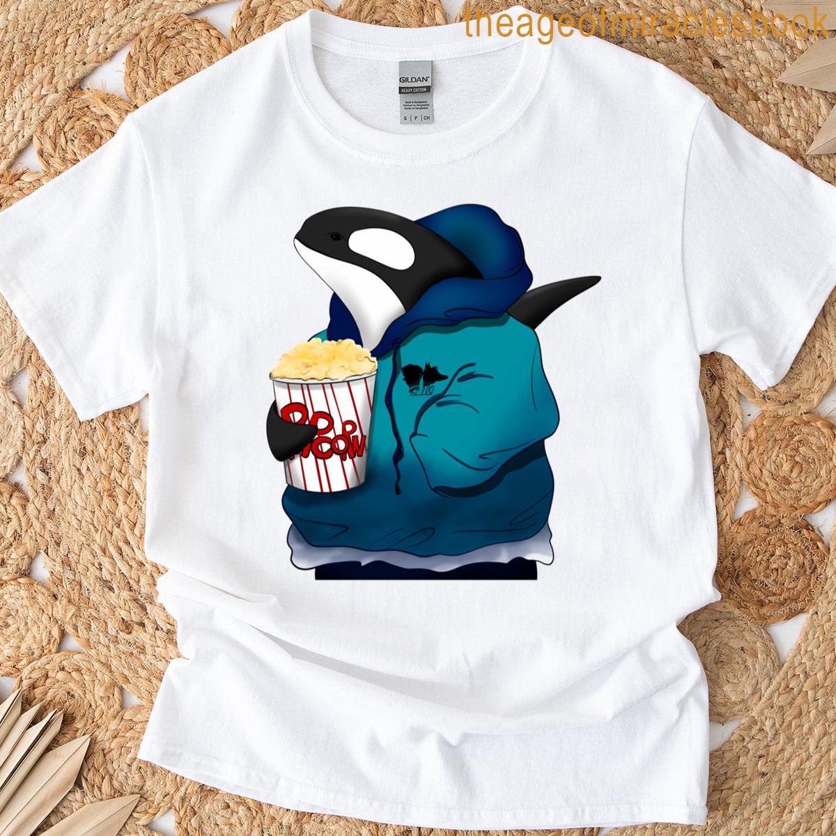Popcorn Lover Killer Whale With T-shirt