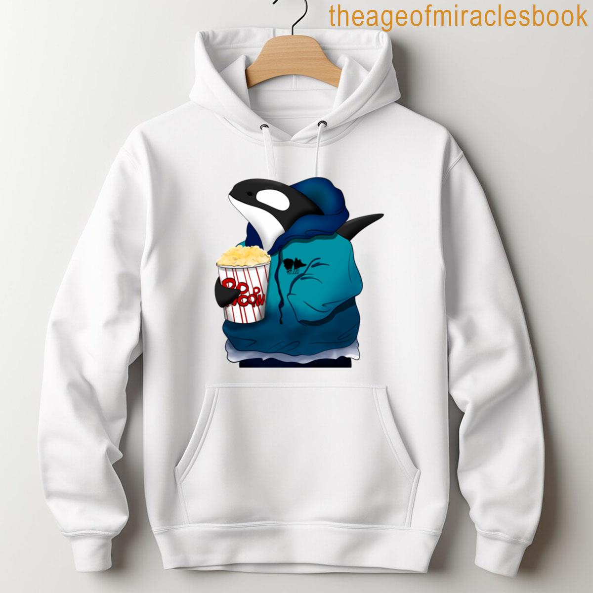 Popcorn Lover Killer Whale With T-shirt