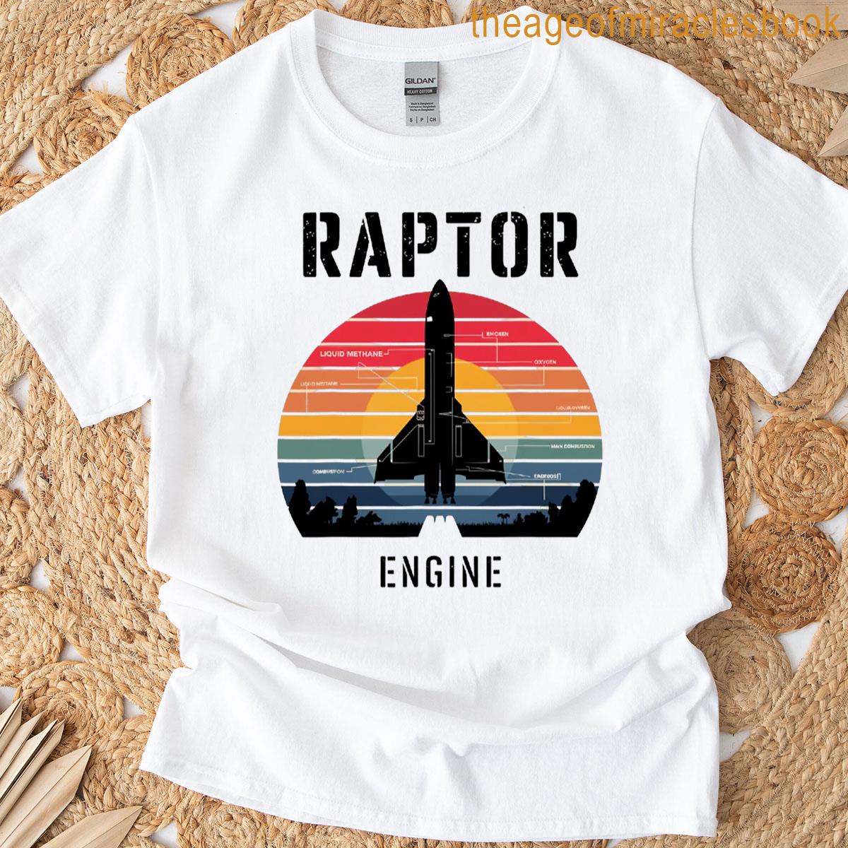 Starship Raptor Engine For Space Explorer & Rocket Scientist T-shirt