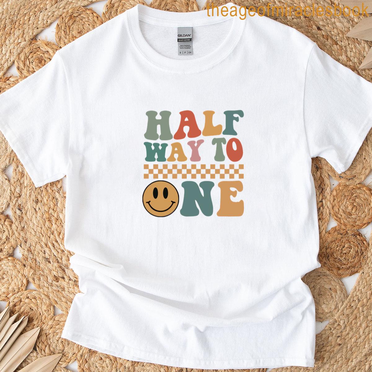 Halfway To One Retro Milestone T-shirt
