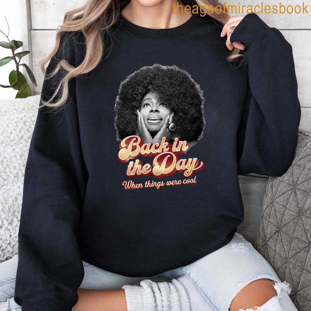 Stone Back In The Day 70s Retro Nostalgia Cool Vibes Angie T-shirt