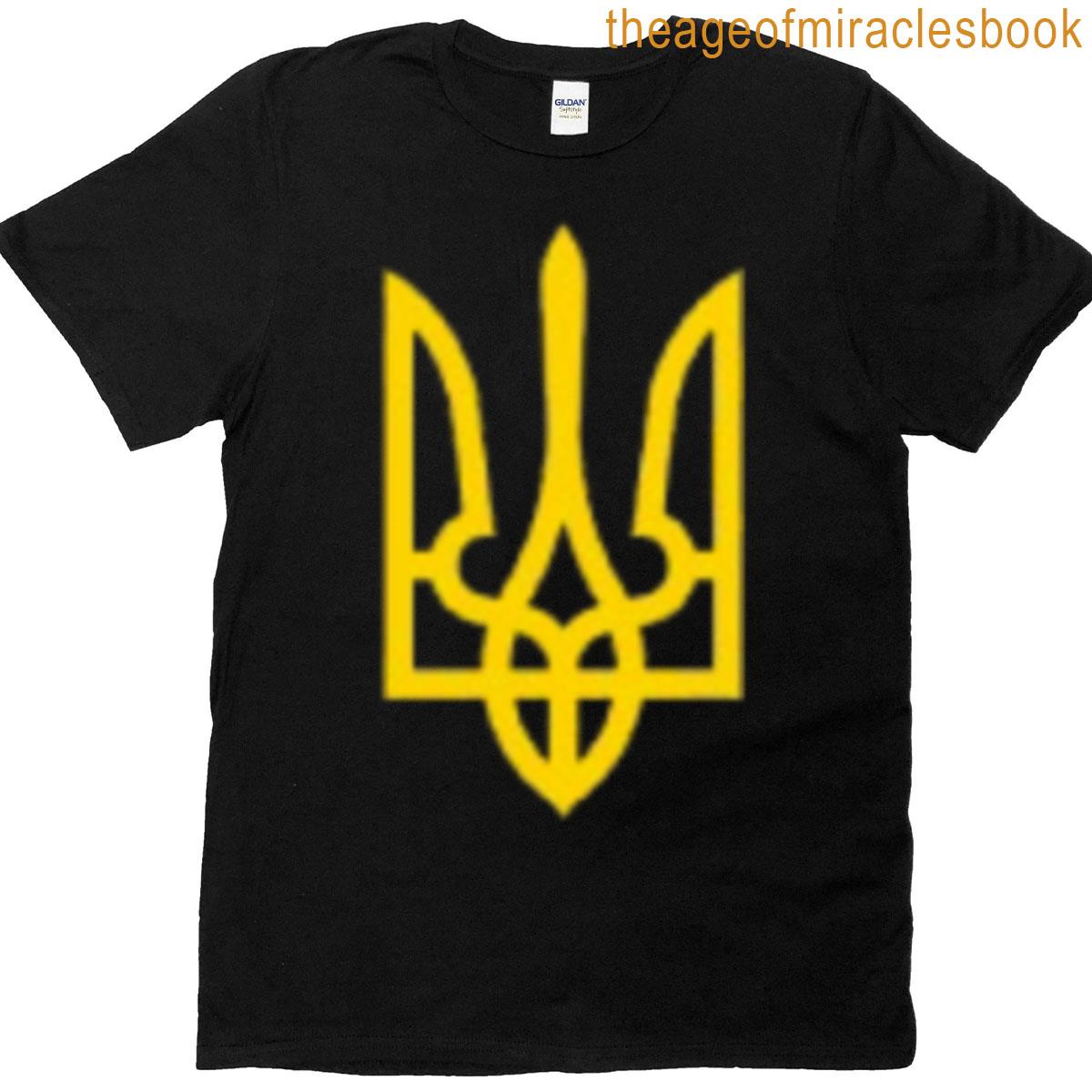 Zelensky Yellow Trident Ukrainian President Volodymyr Zelenskyy T-shirt