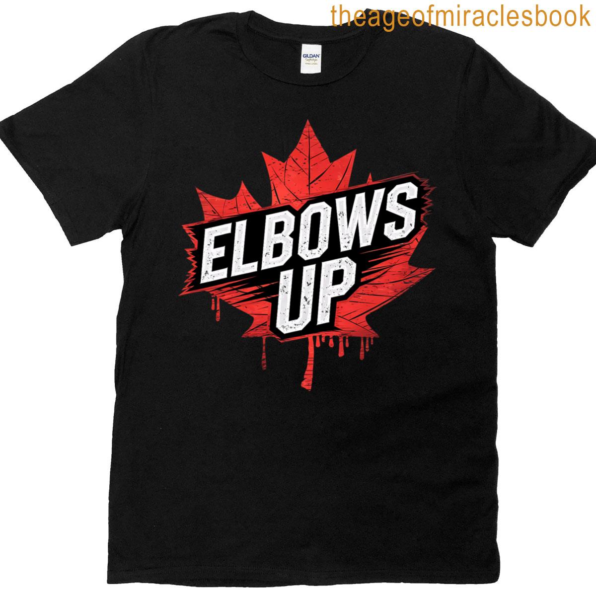 Elbows Up Canada Retro Tee T-shirt