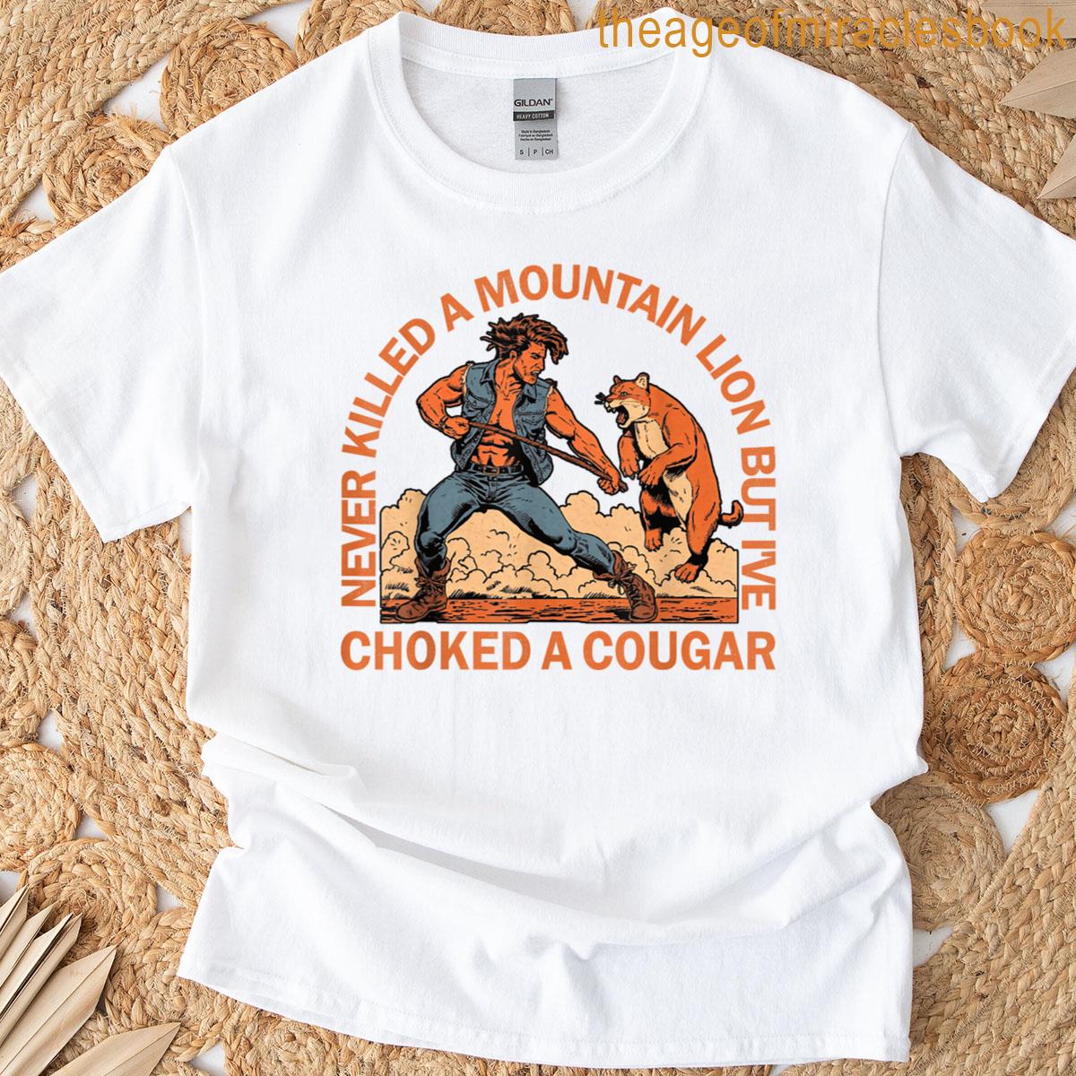 Funny Inappropriate Dirty Adult Humor Cougar Hunter Gag Meme T-shirt