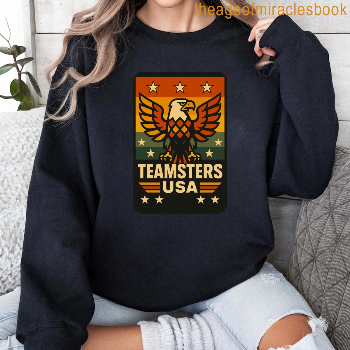 Teamsters Usa Eagle Union Pride Graphic T-shirt
