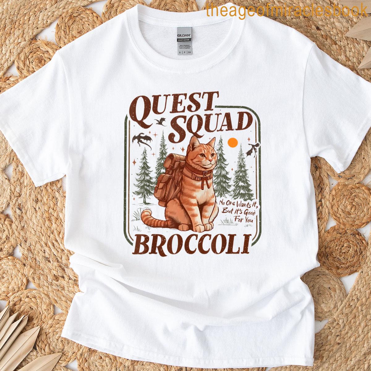 Vintage Broccoli The Fierce Quest Squad Fourth Wing Inspired T-shirt