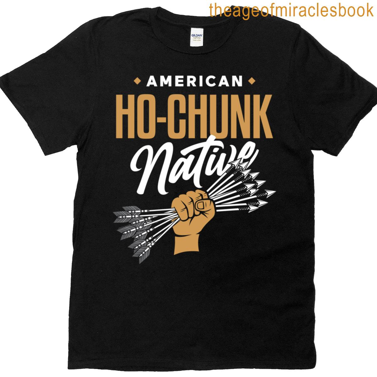 American Ho-chunk Native - Fist Of Arrows - Indian Culture Black T-shirt