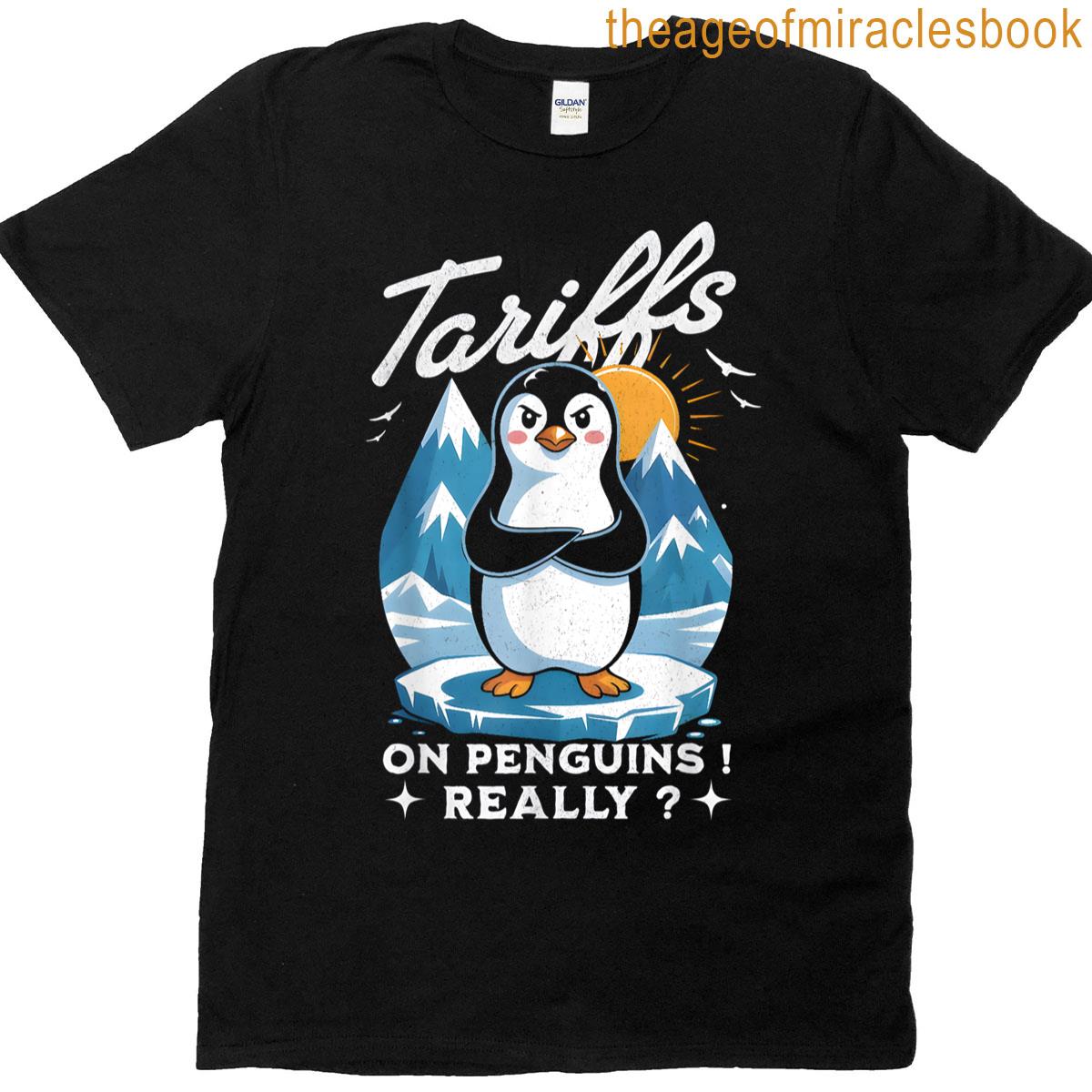 Stop The Tariffs Anti-trump Fafo Resist Penguins New Tariff T-shirt