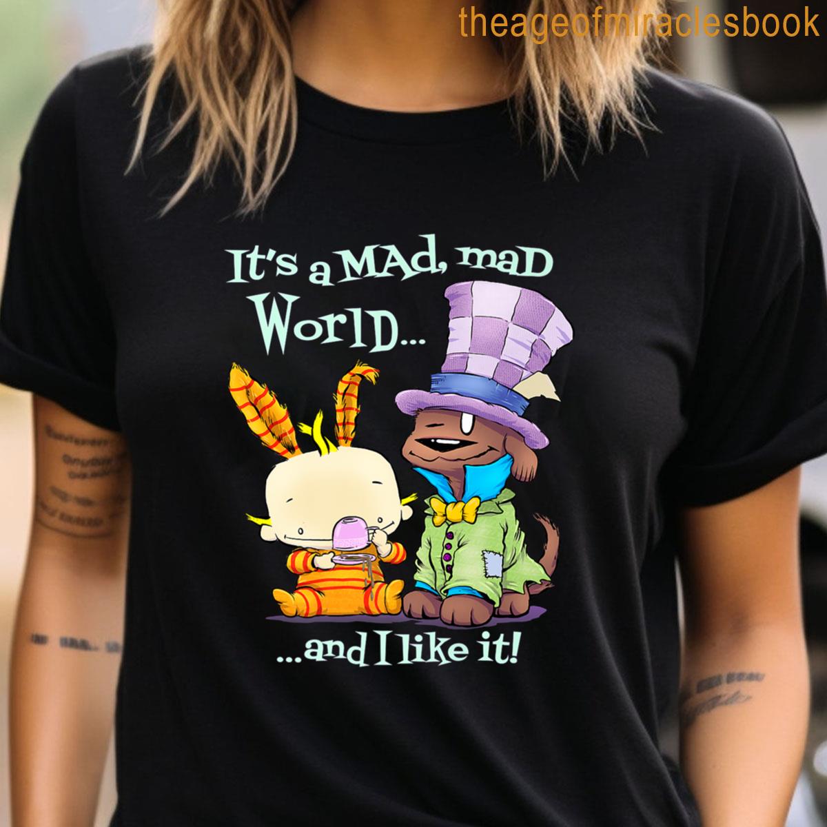 Alice In Wonderland Kawaii Anime Chocolate Lab Graphic Premium T-shirt