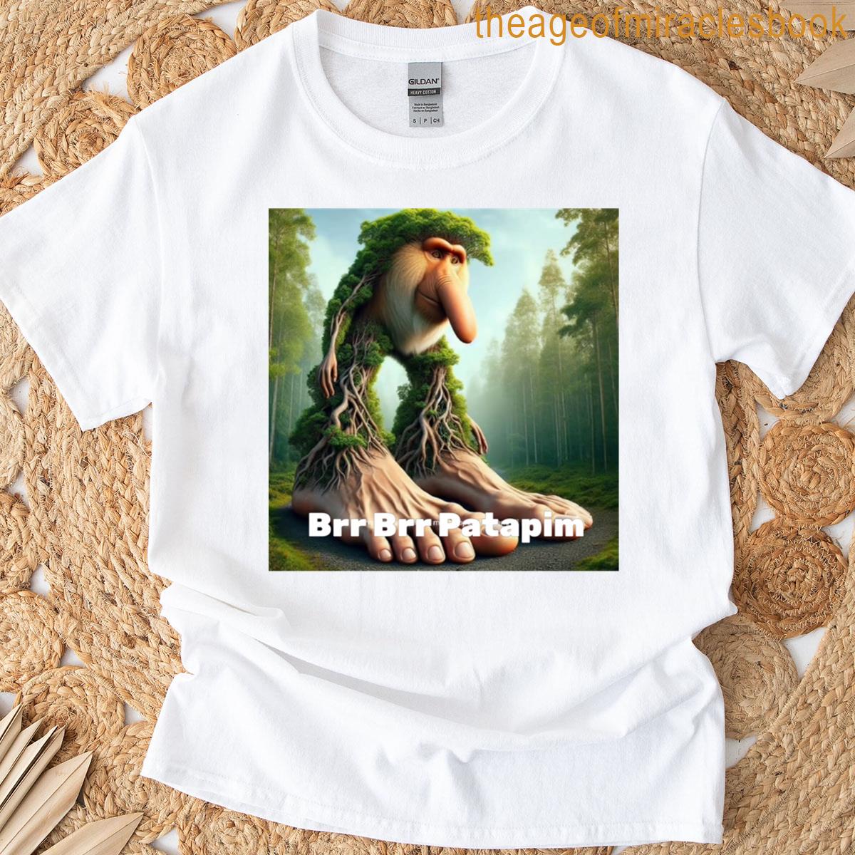 Brr Brr Patapim Ai Brainrot Meme Design - Sticker Magnet T-shirt
