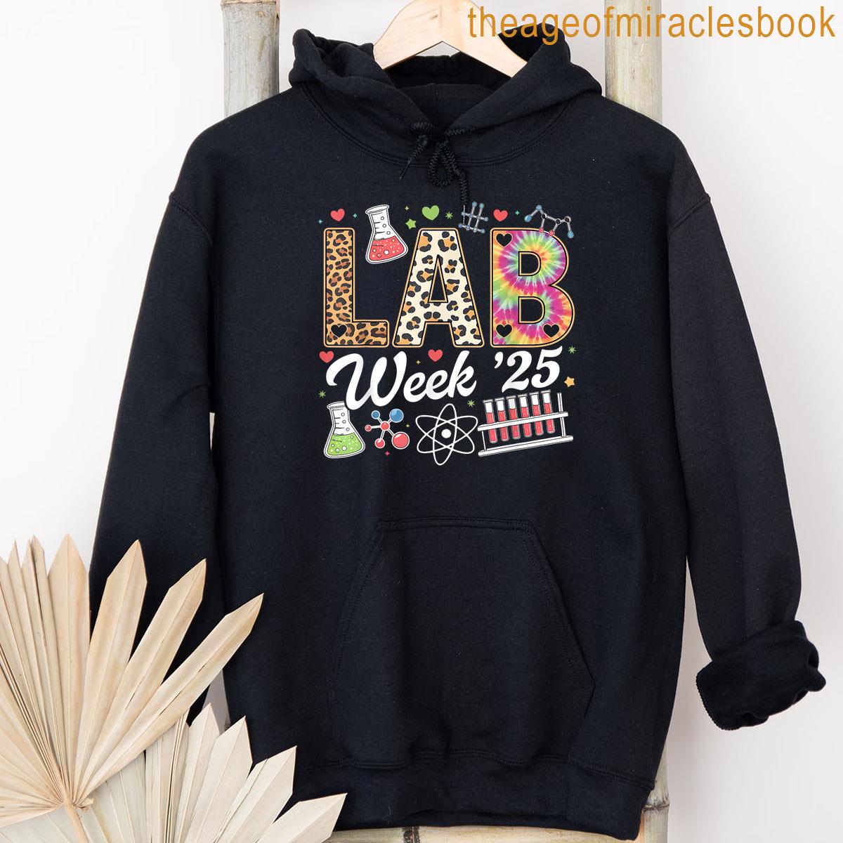 Lab Week 2025 Laboratory Tech Leopard Medical Technician T-shirt