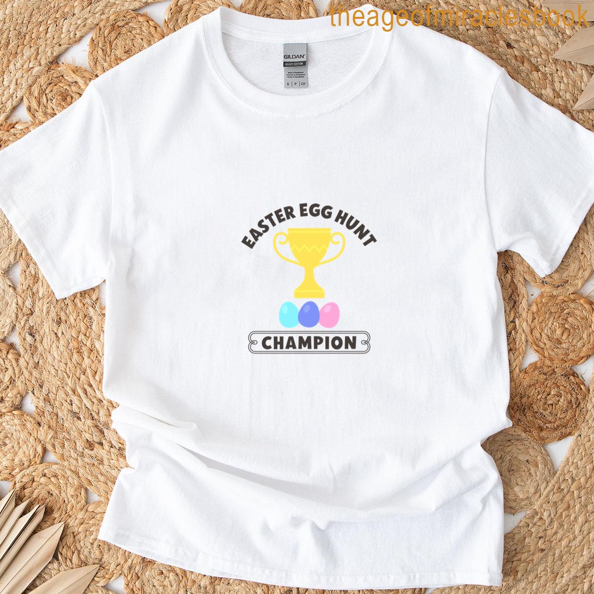 Easter Egg Hunt Champion Sticker With Trophy And Eggs T-shirt
