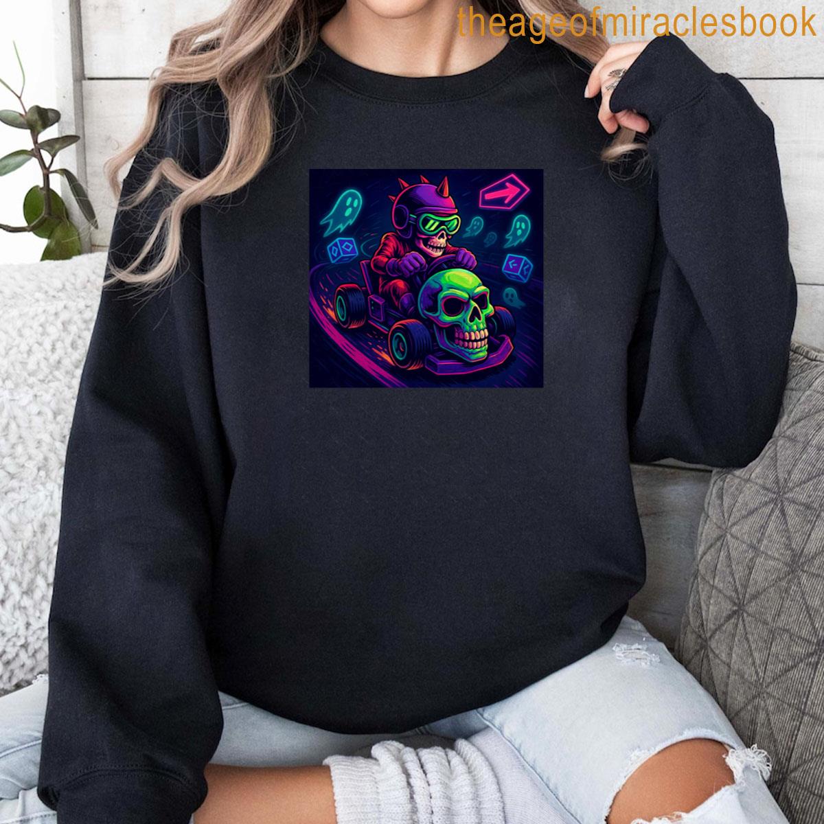 Skull Kart Ghost Race Oversized T-shirt