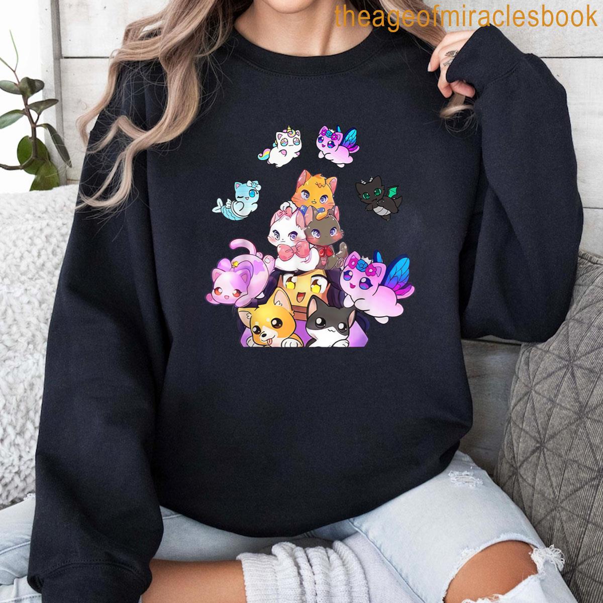Meemeow Cats Plush T-shirt