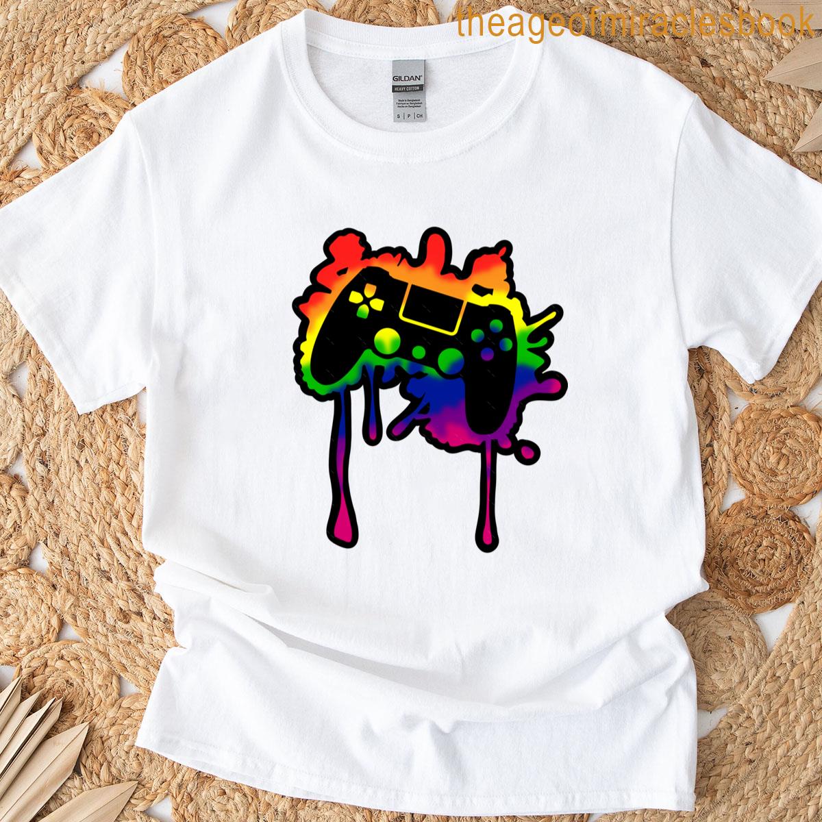 Rainbow Gamer Gaymer Gayming T-shirt