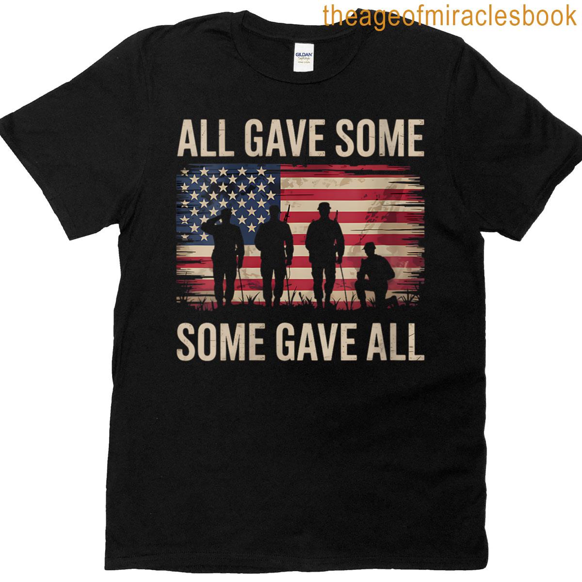 Womens All Gave Some Some Gave All Memorial Day T-shirt