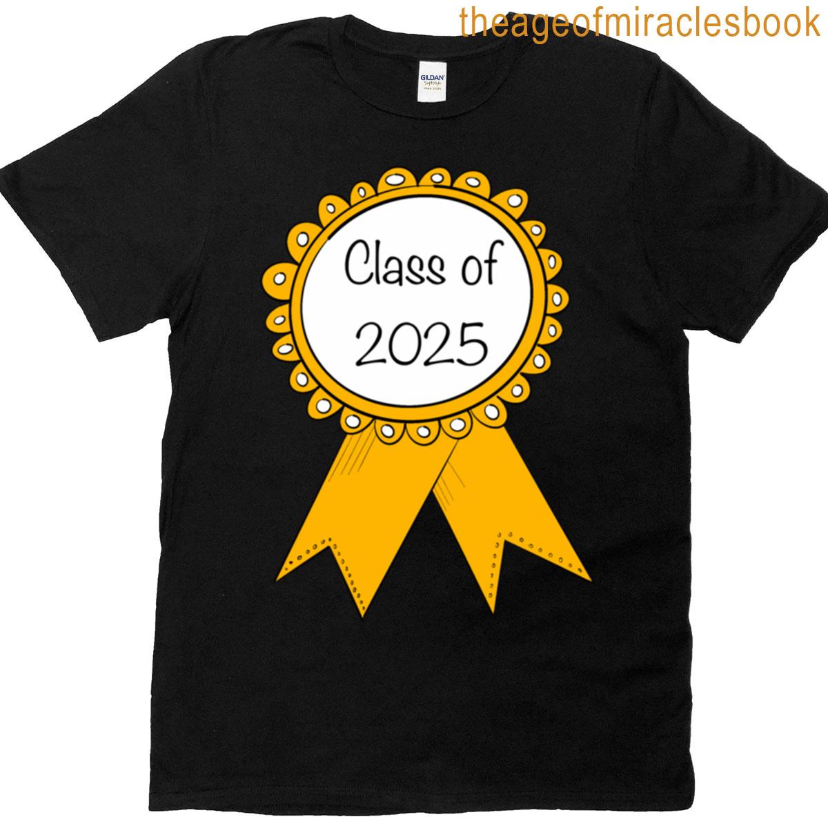 class of 2025 ribbon badge T-shirt