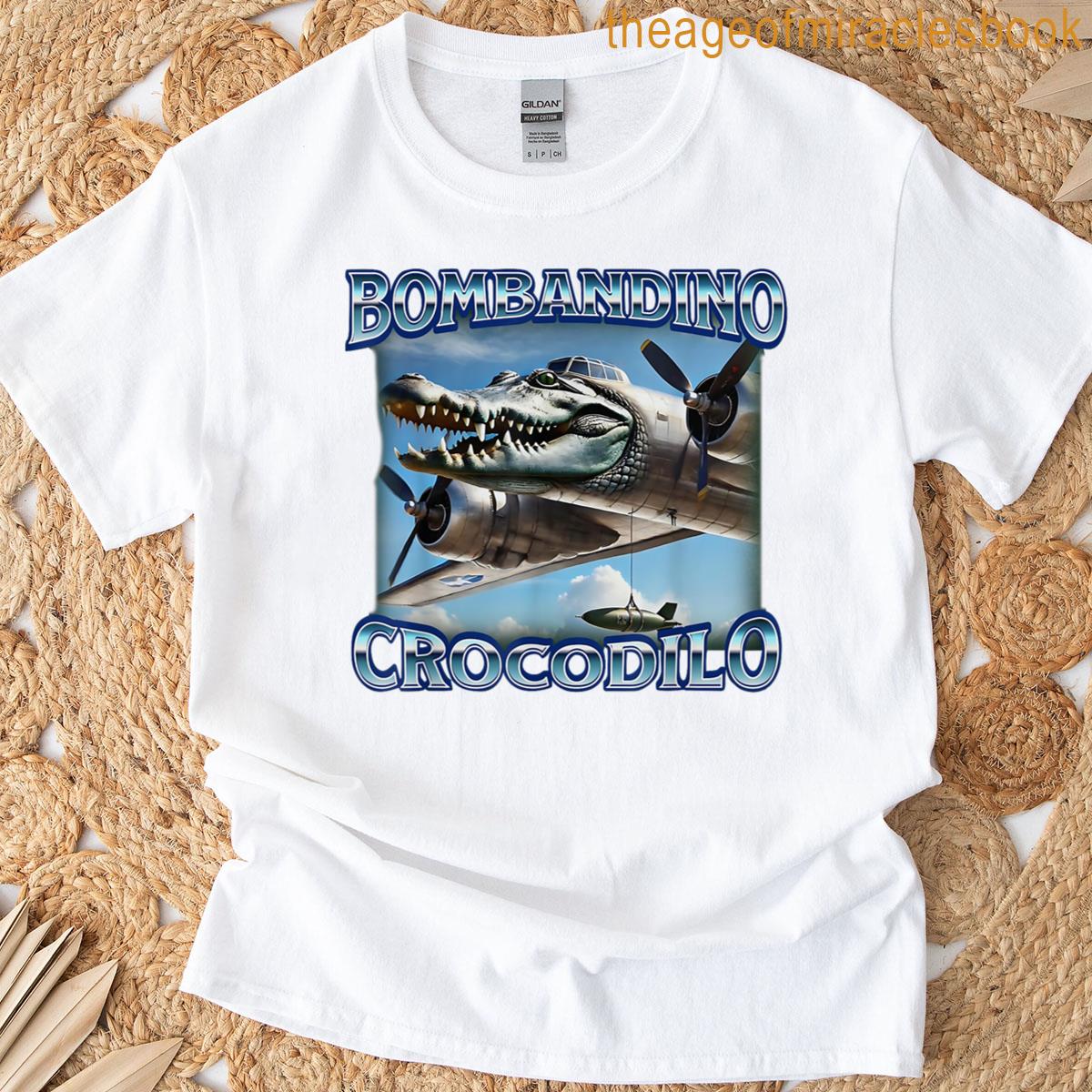 Italian Brainrot Bombardino Crocodilo T-shirt