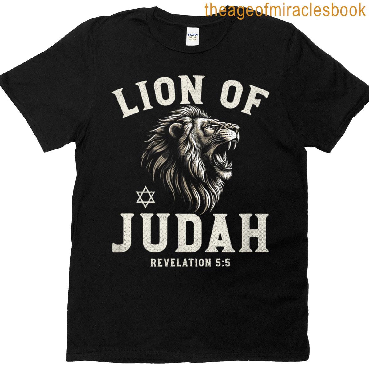 Lion Of Judah Strong Christian Faith Revelation 55 Design T-shirt
