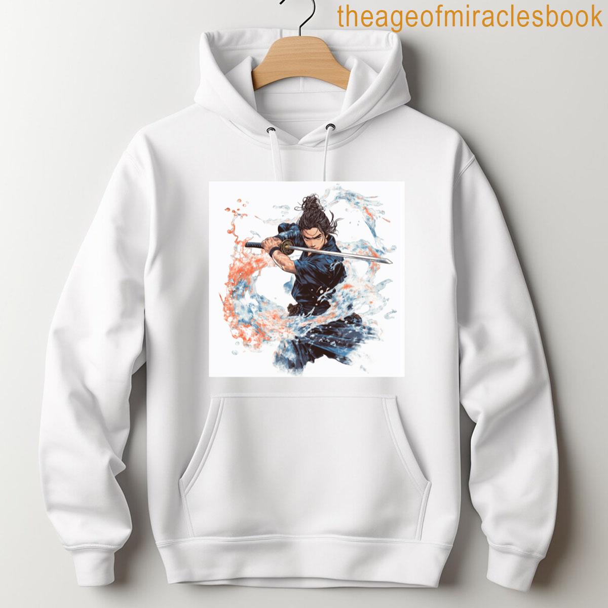 Samurai Warrior With Katana In Watercolor Splash Style Epic Japanese ...