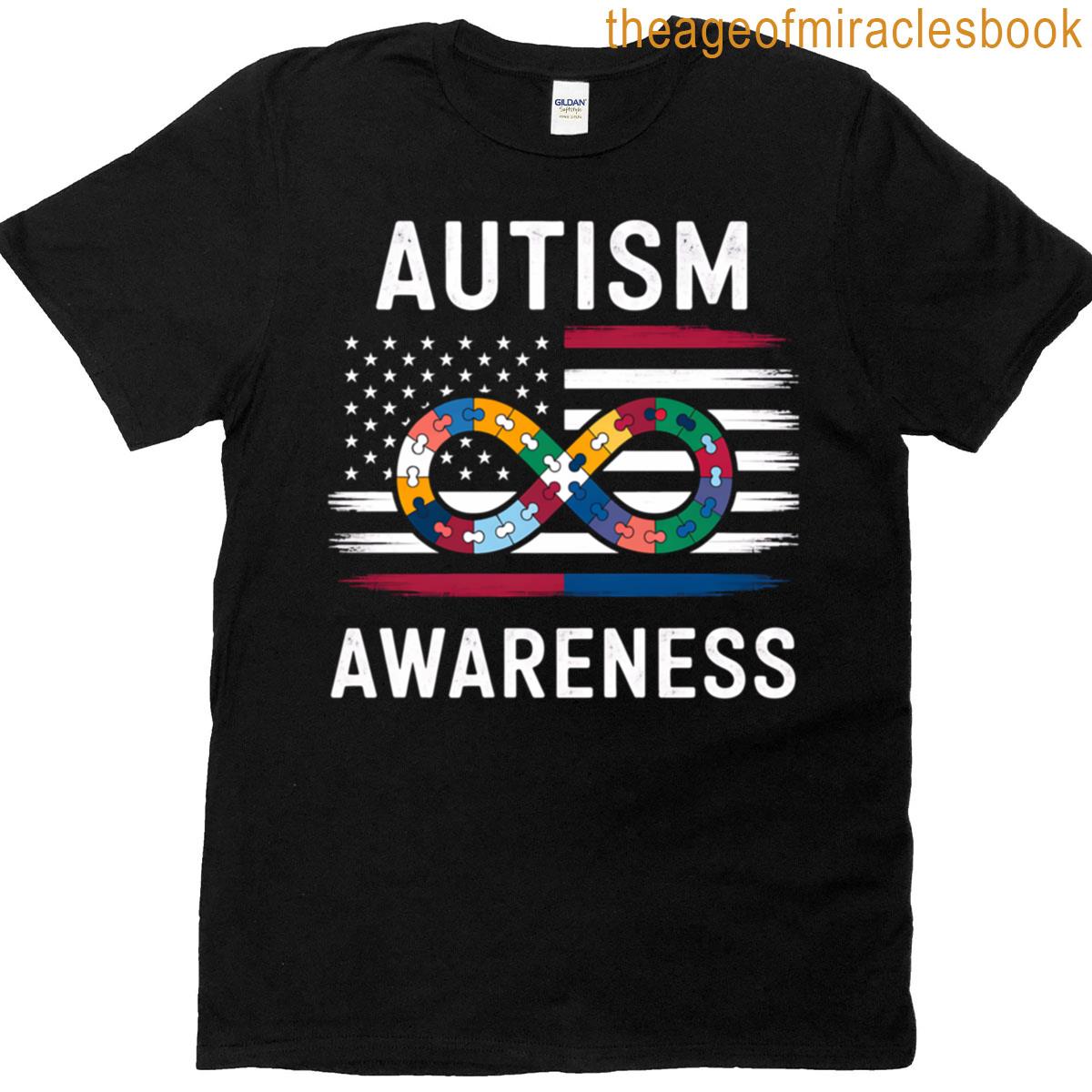 Autism Awareness Acceptance Infinity Symbol T-shirt