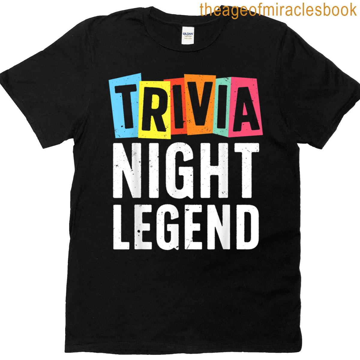 Best Trivia Night Art For Men Women Trivia Host Trivia Lover T-shirt