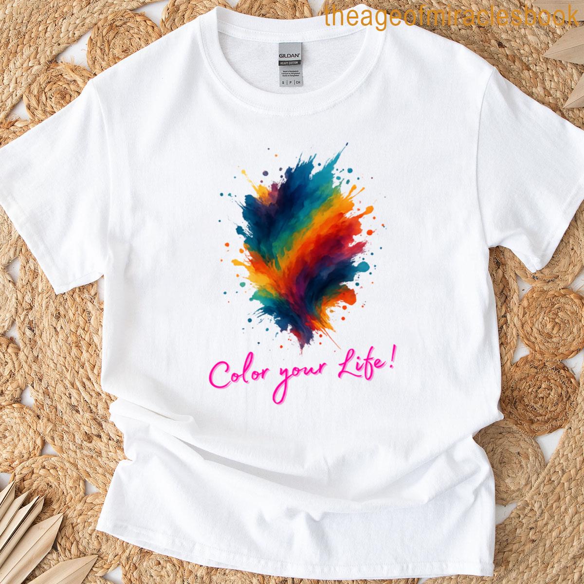 Color Splash Abstract Art Statement T-shirt