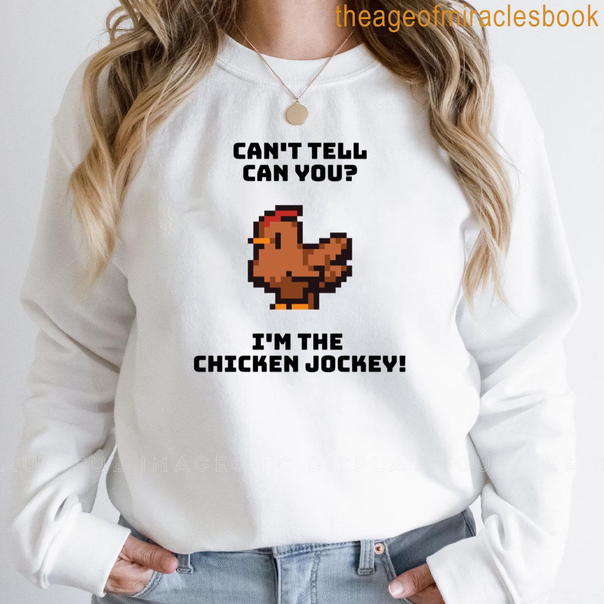Chicken Jockey Voxel Villain Chick Rare Mob Aesthetic T-shirt