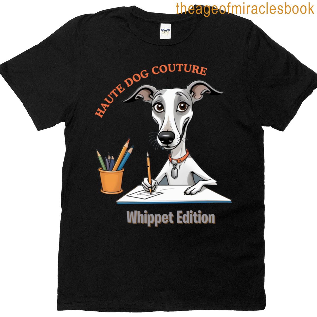 Funny Whippet Portrait Comic Designer Gift Goofy Dog Amp Cat Owner ...