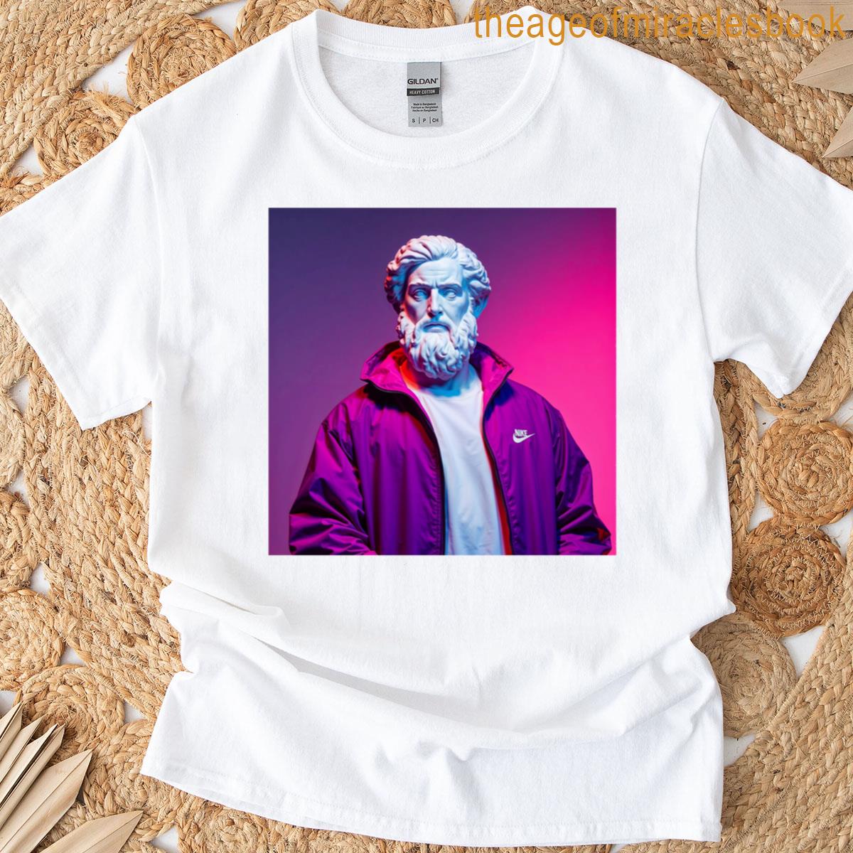 Neon Hype Statue In Streetwear Aesthetic Premium T-shirt