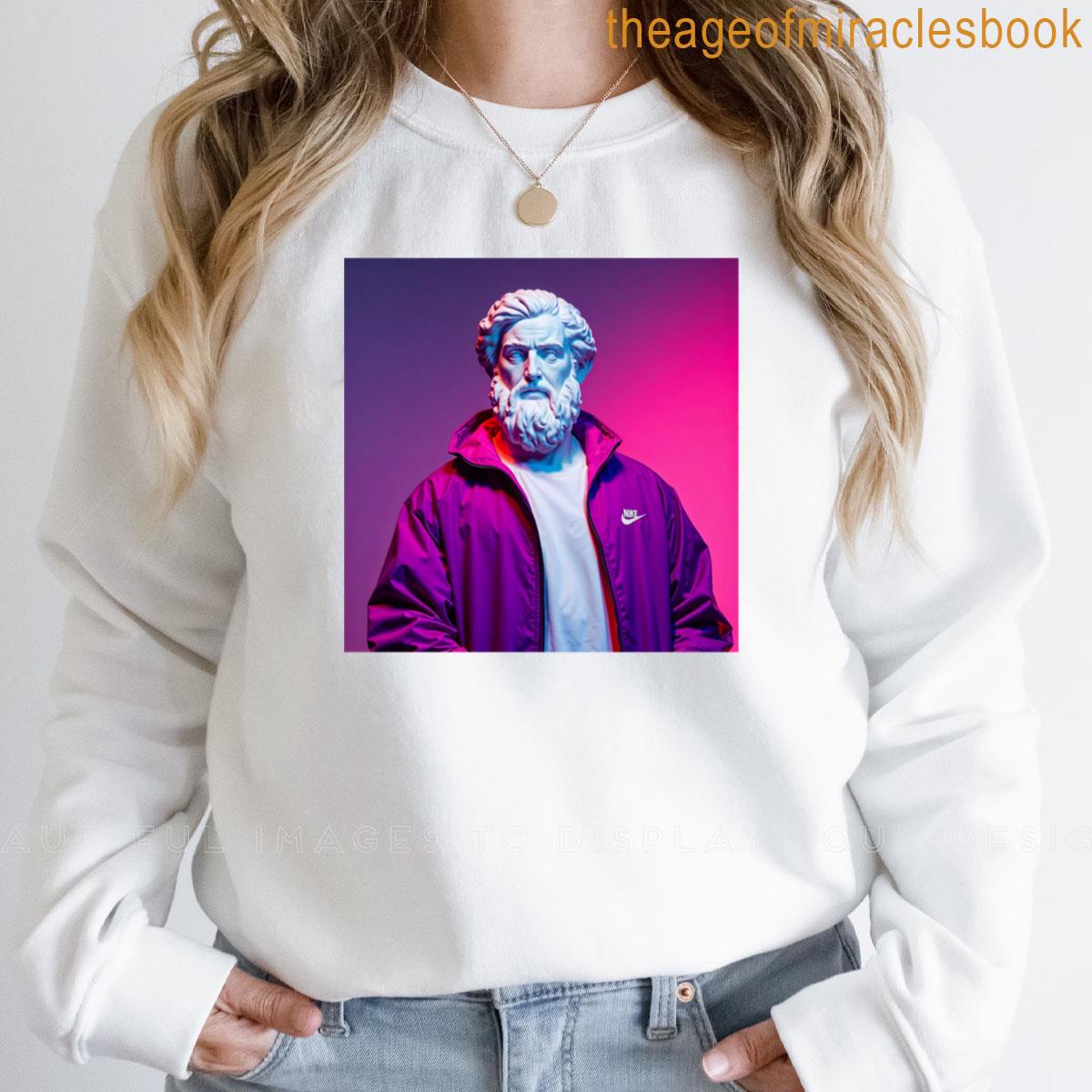 Neon Hype Statue In Streetwear Aesthetic Premium T-shirt