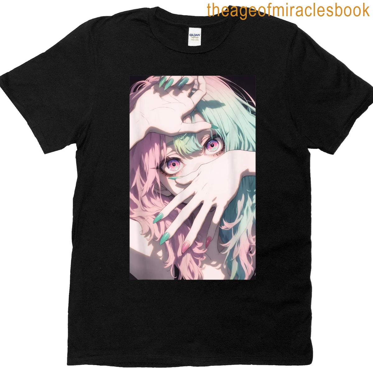 Pastel Anime Waifu Girl Art Kawaii Aesthetic Graphic T-shirt