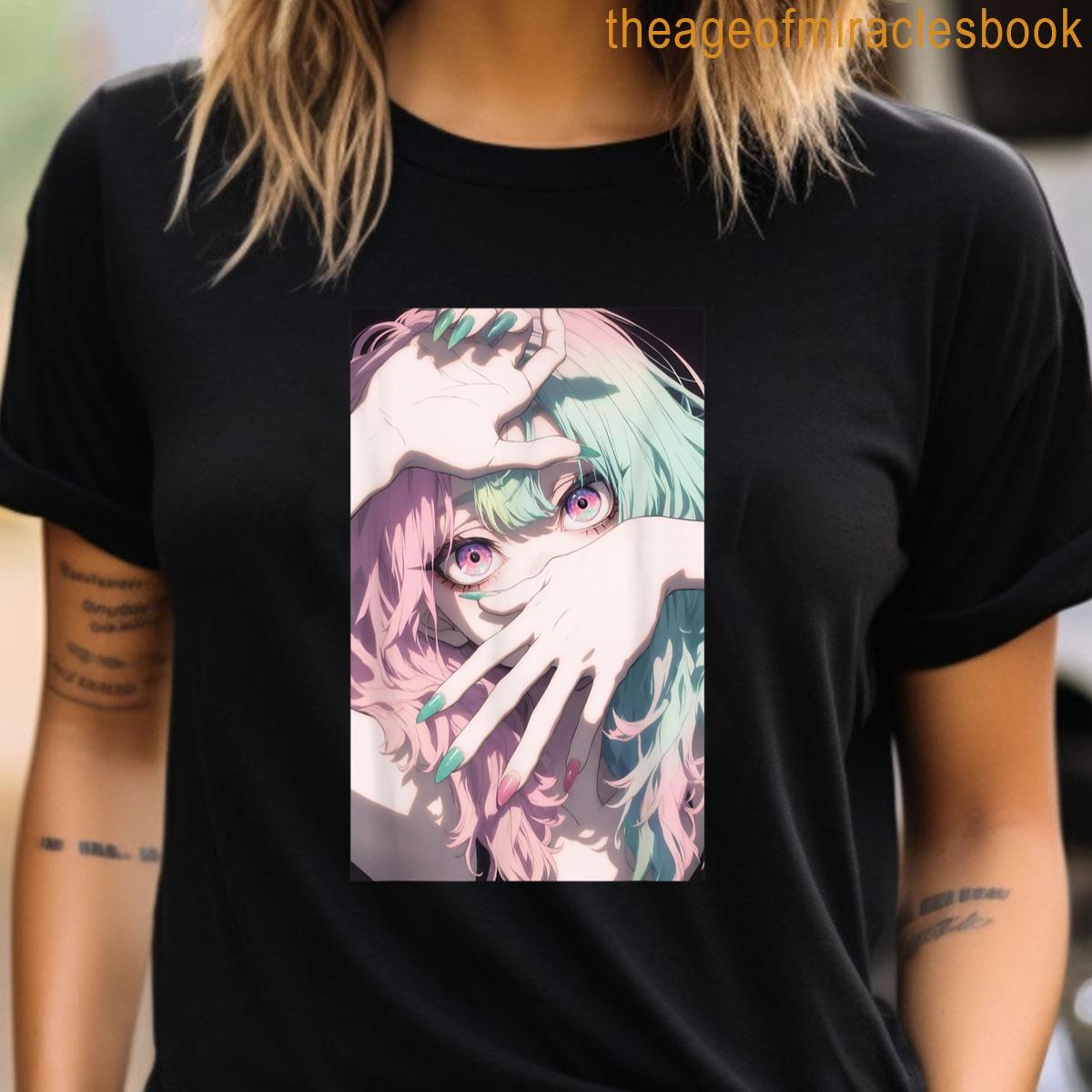 Pastel Anime Waifu Girl Art Kawaii Aesthetic Graphic T-shirt