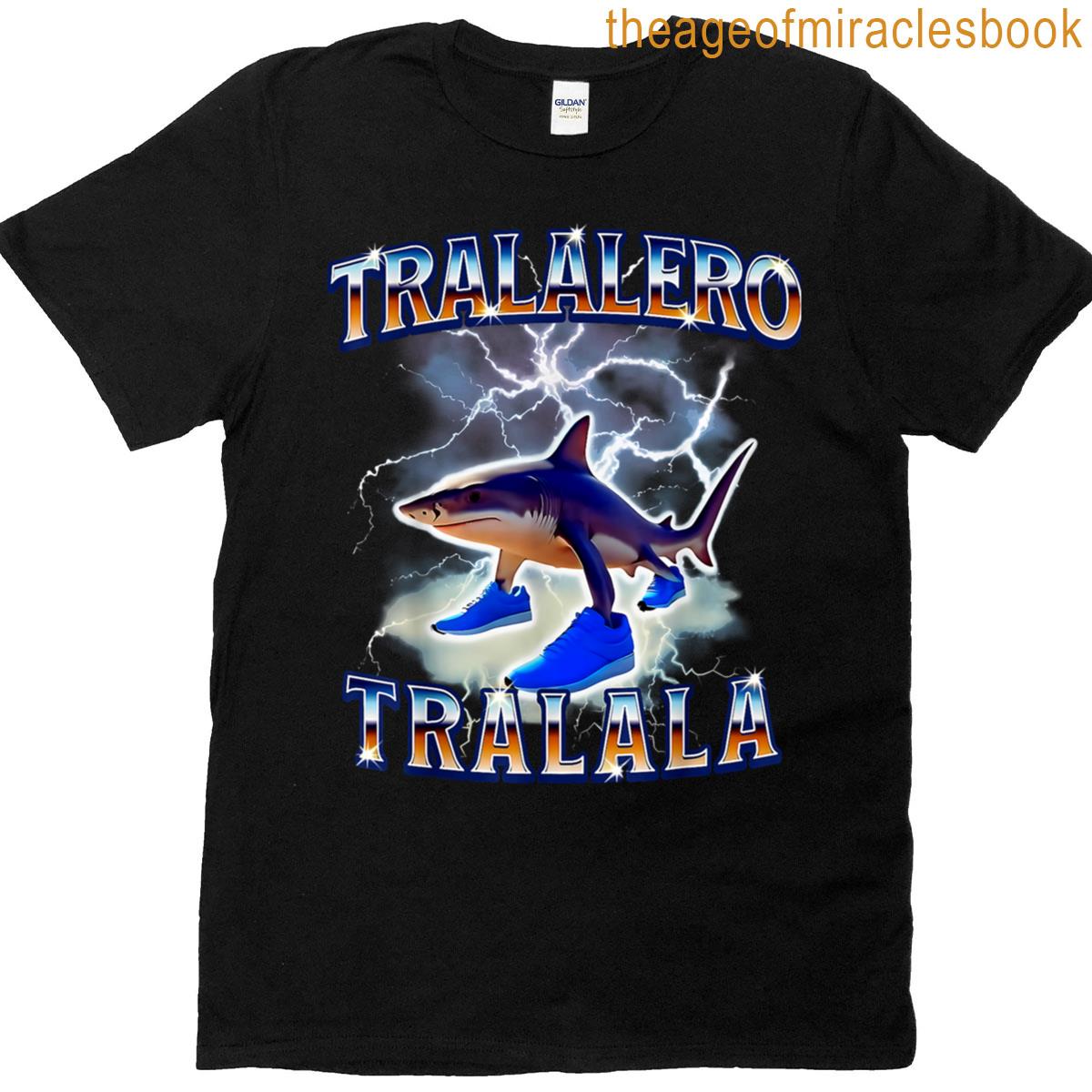 Tralalero Tralala Shark Meme Bootle Italian Brainrot T-shirt