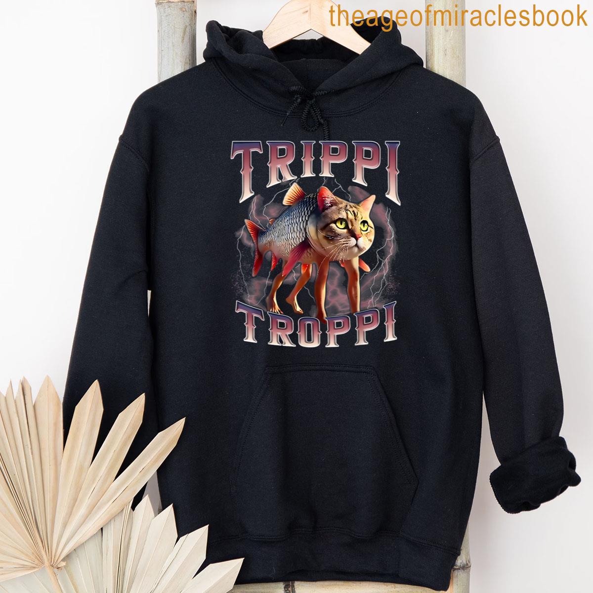 Trippi Troppi - Italian Brainrot Meme Cat T-shirt