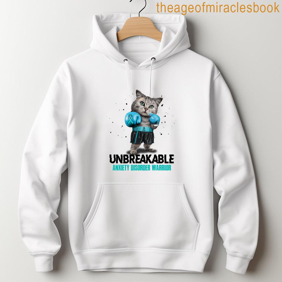 Anxiety Disorder Warrior - Unbreakable - Anxiety Disorder Ribbon T-shirt